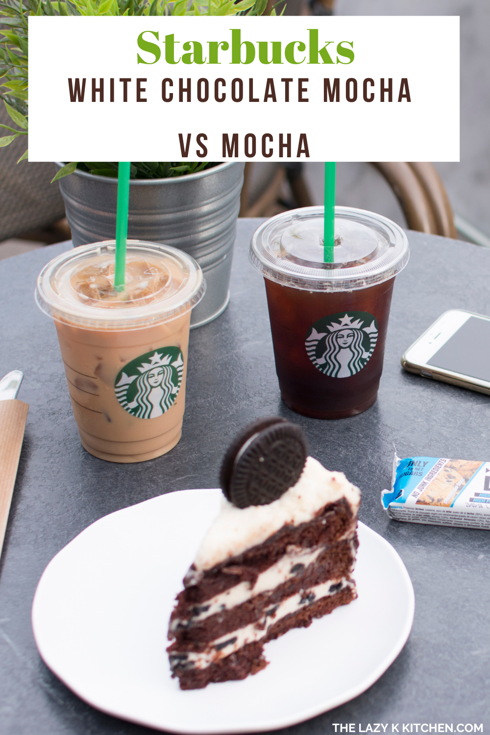 Starbucks White Chocolate Mocha vs Mocha - The Lazy K Kitchen