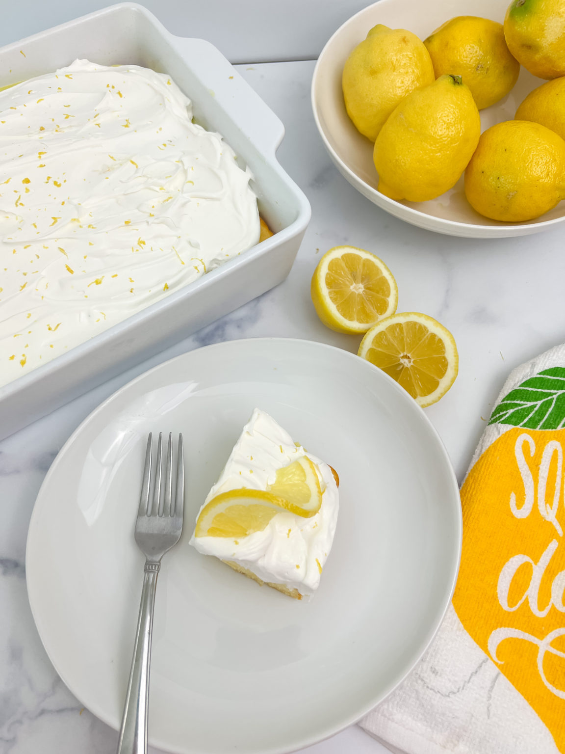 Super Easy Lemon Poke Cake: Only 3 Ingredients - The Lazy K Kitchen