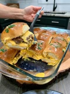 Easy Cheeseburger Sliders Recipe with Ground Beef - The Lazy K Kitchen