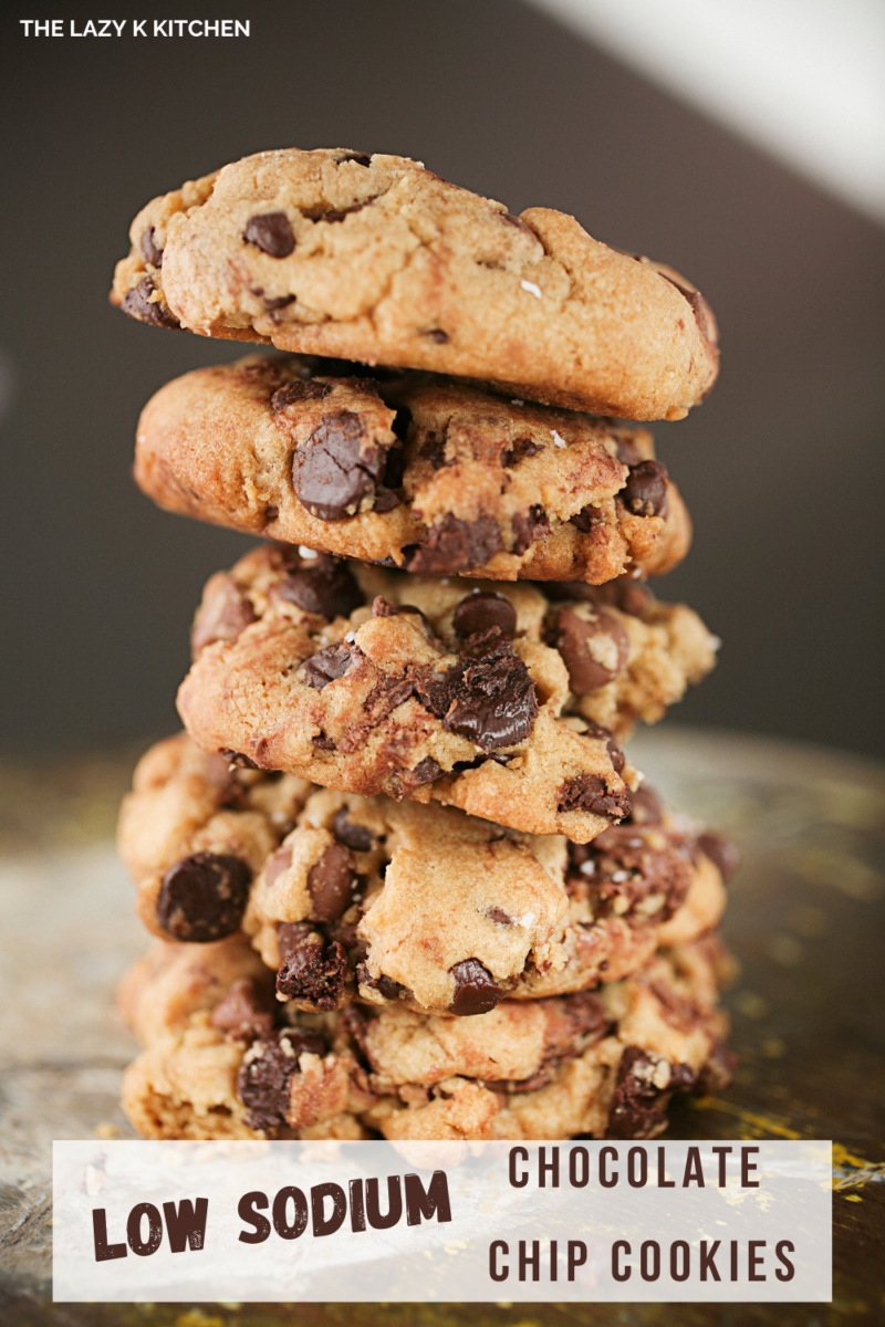Low Sodium Chocolate Chip Cookies: A Healthy Recipe - The Lazy K Kitchen