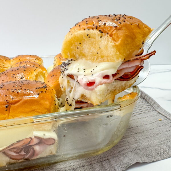 Best Brown Sugar Sliced Ham & Cheese Sliders Recipe - The Lazy K Kitchen