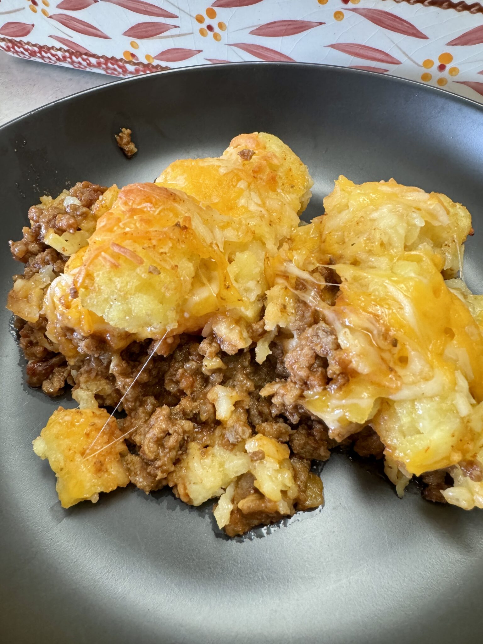 Easy Manwich Tater Tot Casserole - The Lazy K Kitchen
