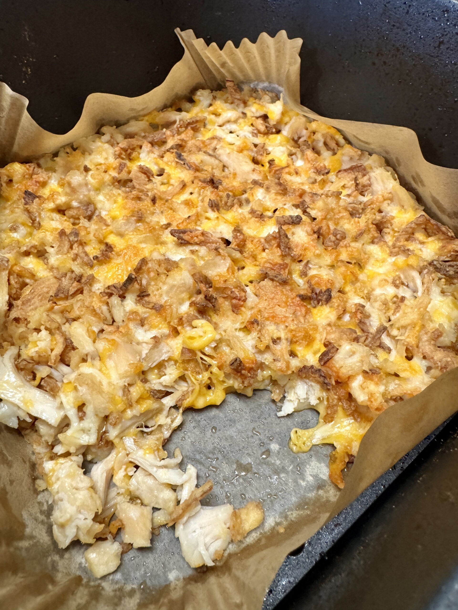 3 Ingredient French Fried Onions Chicken and Cheese - The Lazy K Kitchen