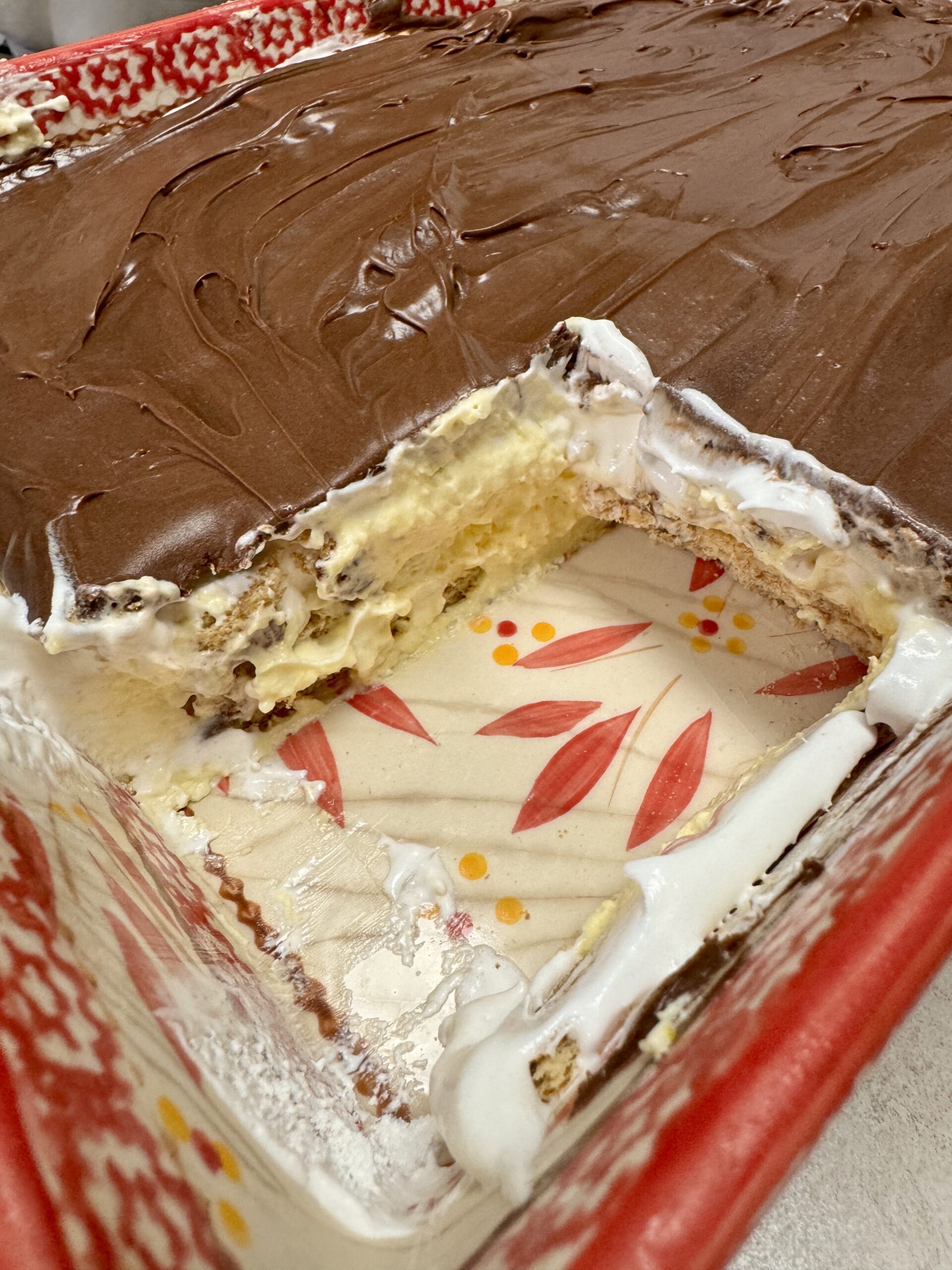 No Bake Eclair Cake - The Lazy K Kitchen