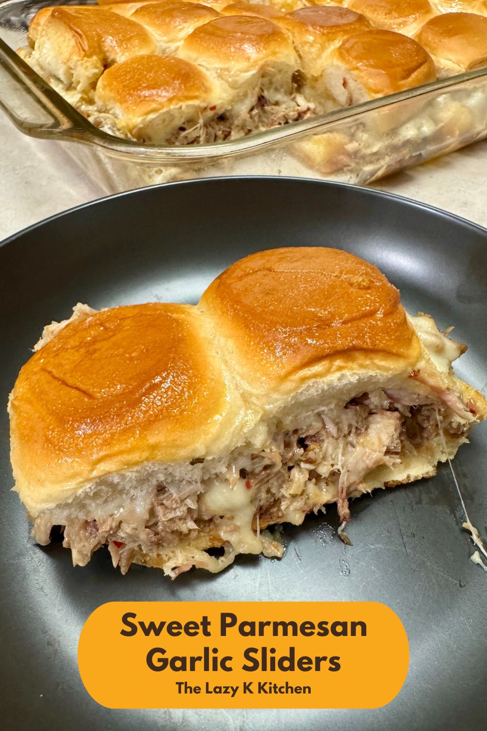 Sweet Parmesan Garlic Sliders - The Lazy K Kitchen